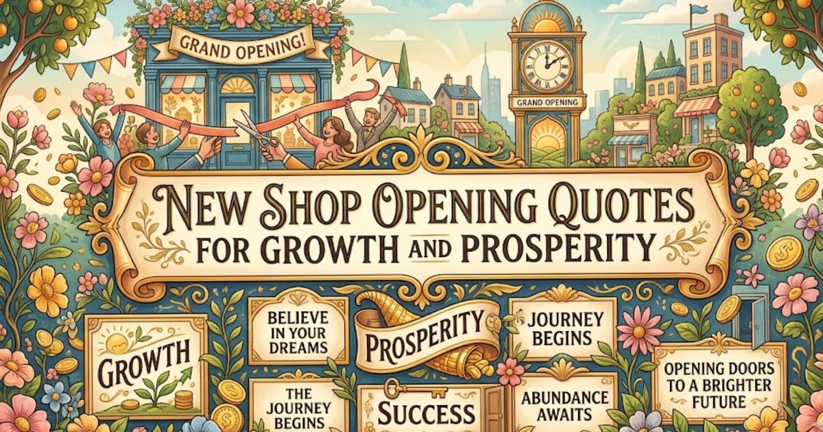 145+ New Shop Opening Quotes to Celebrate Success and Growth